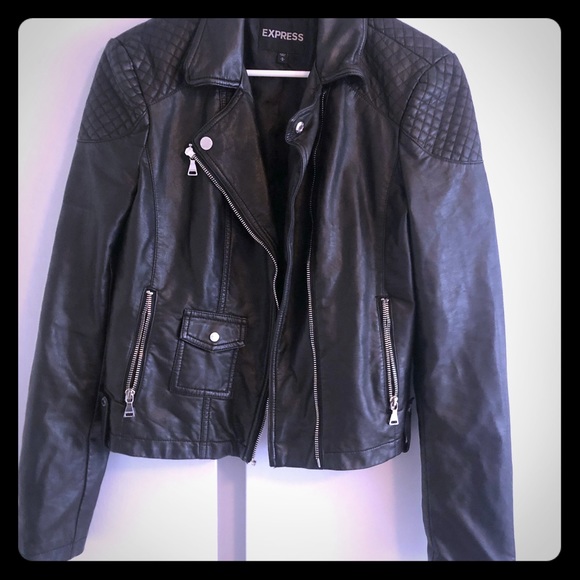 Express | Jackets & Coats | Leather Jacket | Poshmark